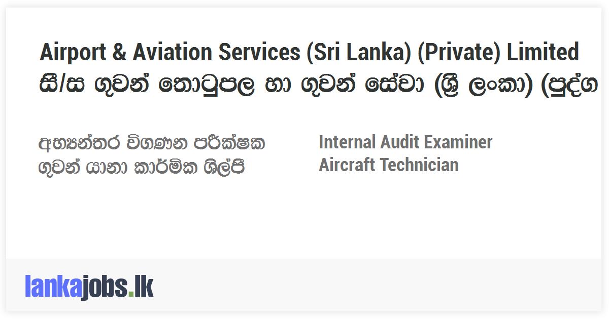 Internal Audit Examiner, Aircraft Technician - Airport & Aviation ...