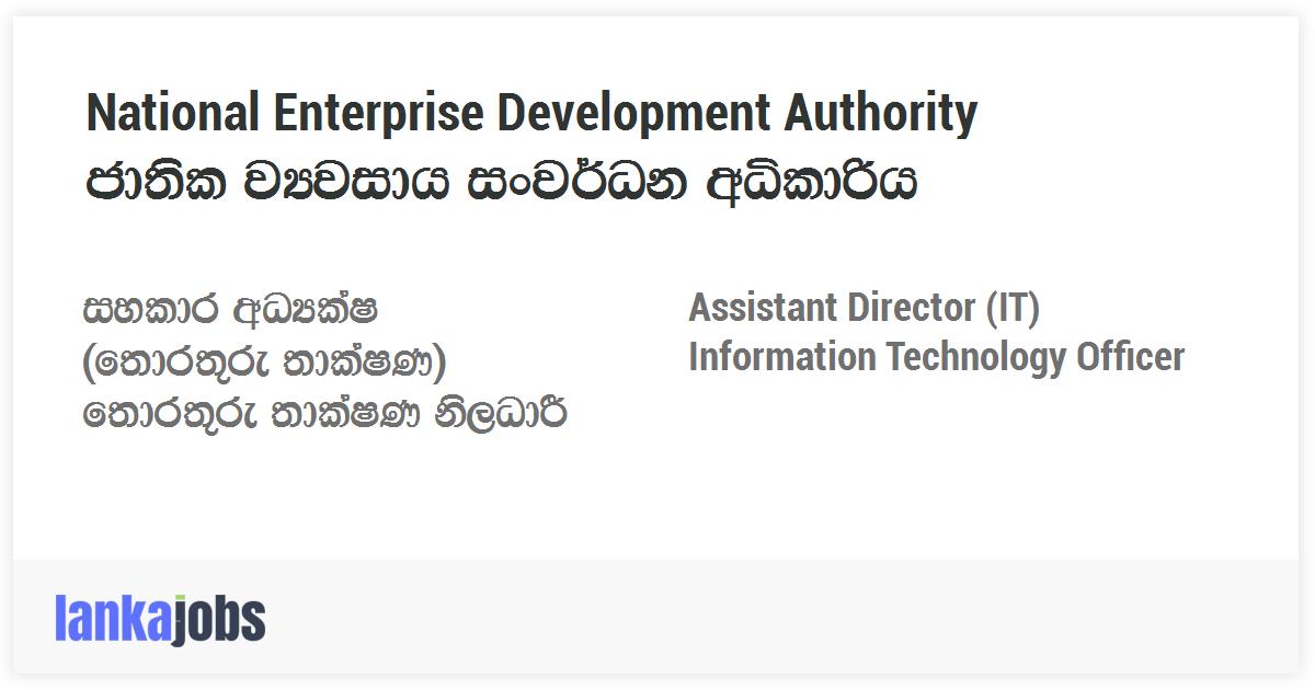 Assistant Director (IT), Information Technology Officer - National ...