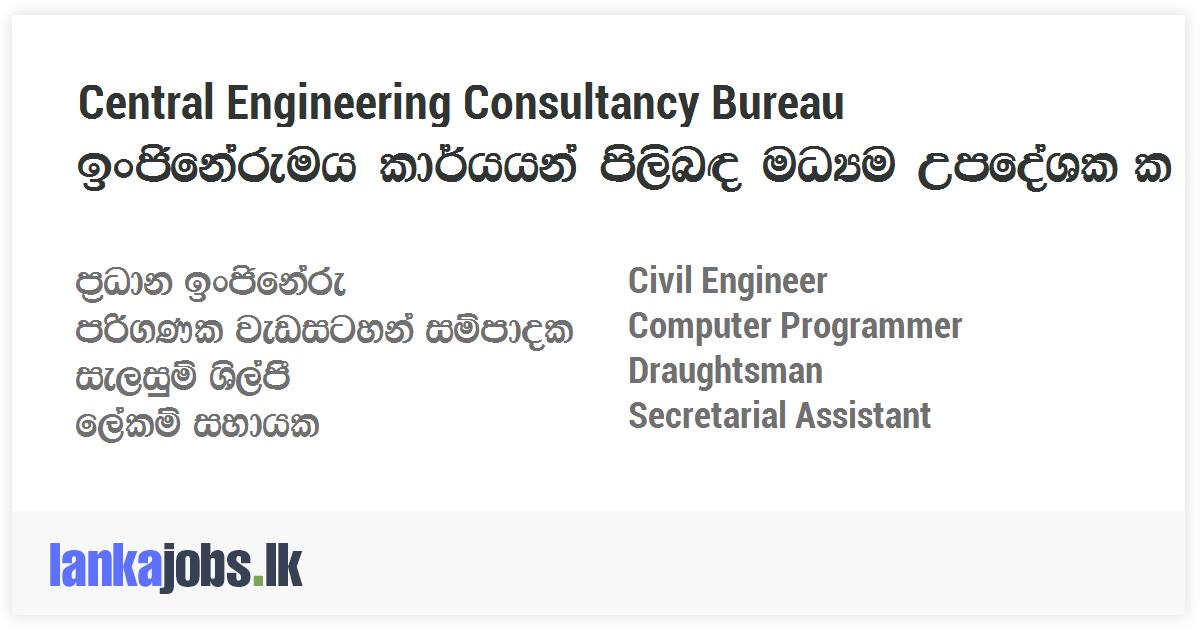 Civil Engineer, Computer Programmer, Draughtsman, Secretarial Assistant ...