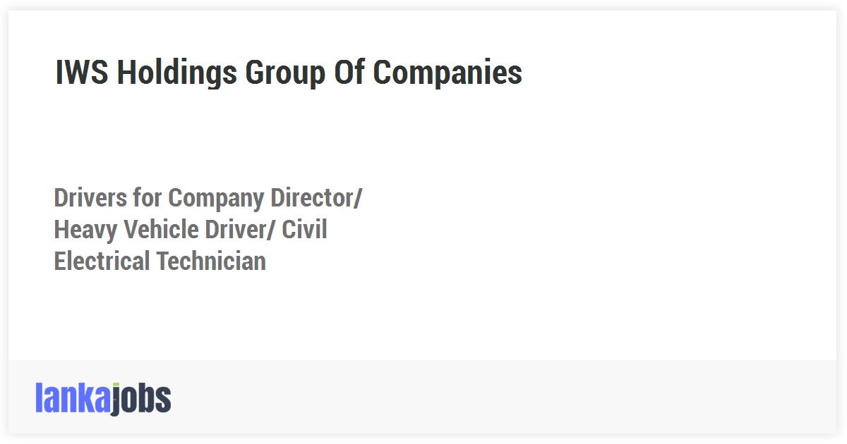 Drivers for Company Director/ Heavy Vehicle Driver/ Civil Electrical ...