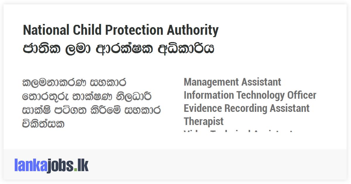 Management Assistant, Information Technology Officer, Evidence ...