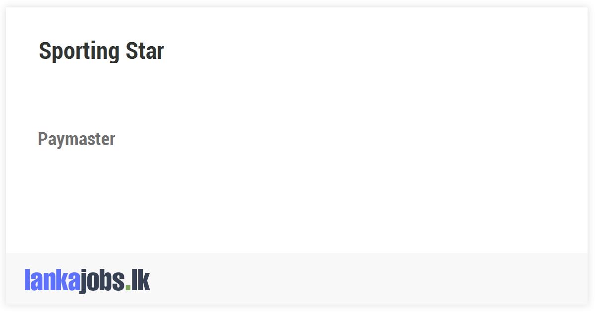 Paymaster - Sporting Star